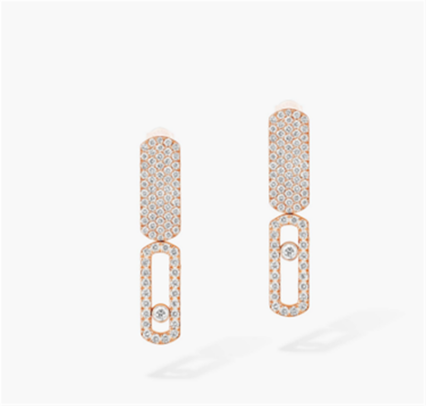 Messika Imperial Move Diamond Earrings in 18k Rose Gold, Small – Thomas ...